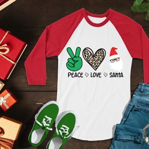 Peace Love Santa Sublimation Design Santa PNG Peace Love - Etsy