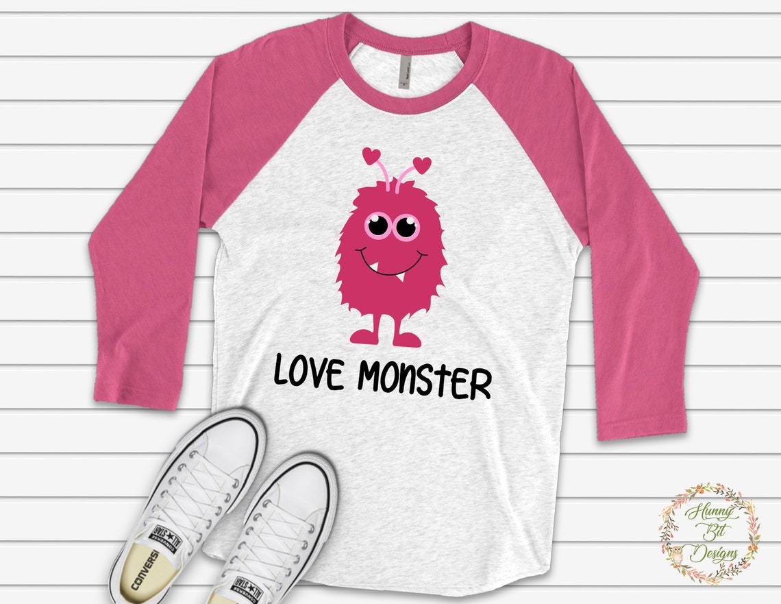 Valentine's Day SVG Love Monster SVG Monsters Love - Etsy