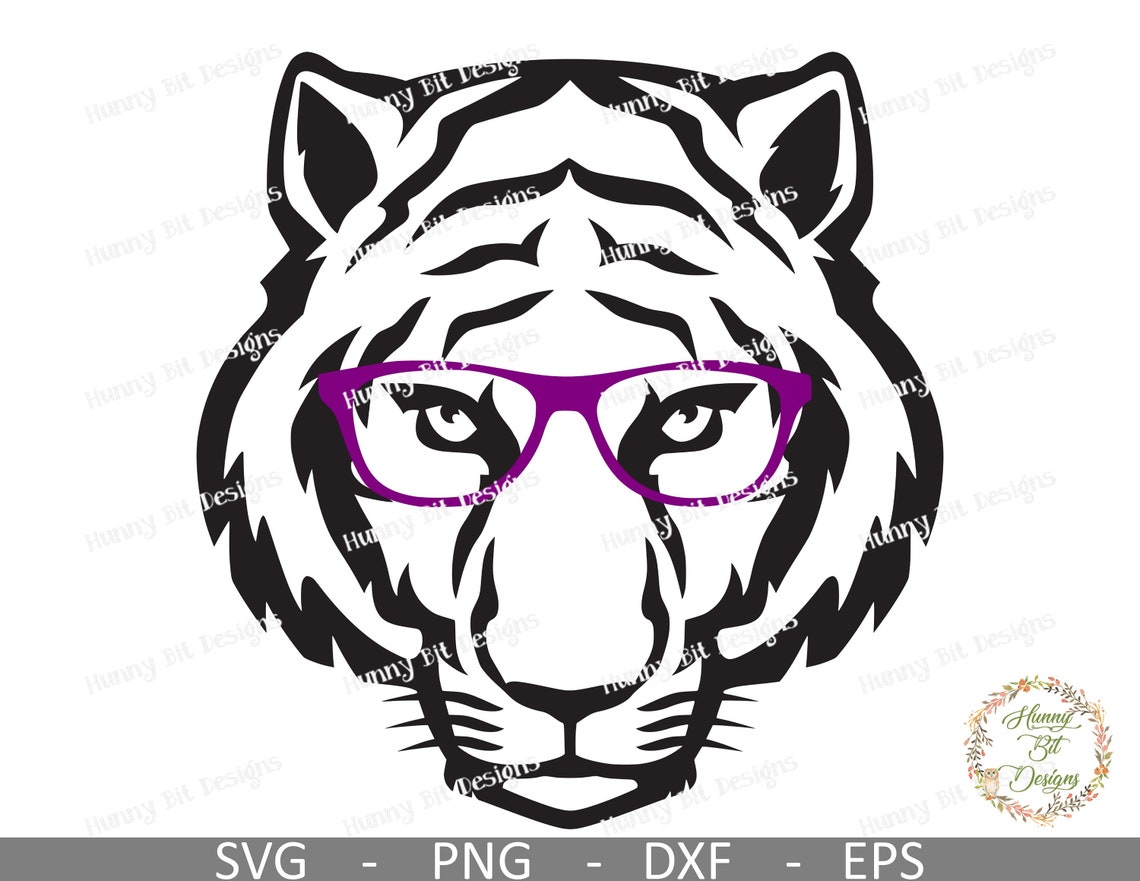 Tiger SVG Tiger With Glasses SVG Tiger Shirt Tiger Clipart - Etsy