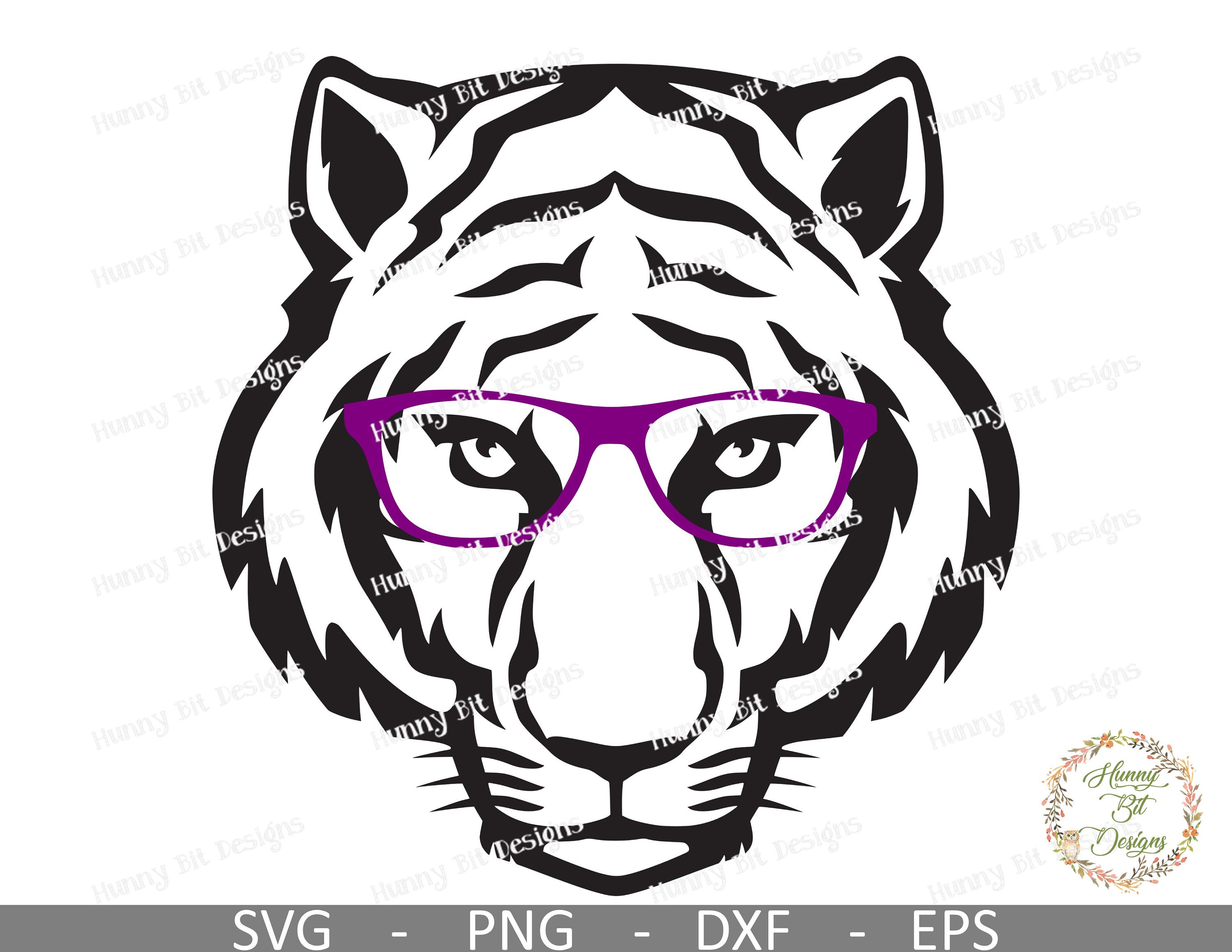 Tiger SVG Tiger With Glasses SVG Tiger Shirt Tiger Clipart - Etsy