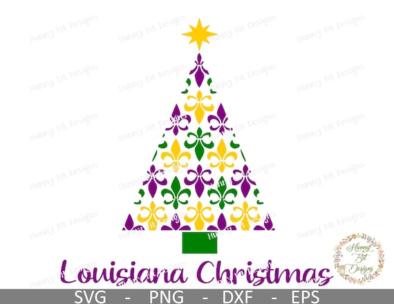 Fleur de Lis Christmas Tree SVG, Fleur de Lis SVG, Louisiana Shirt, SVG ...