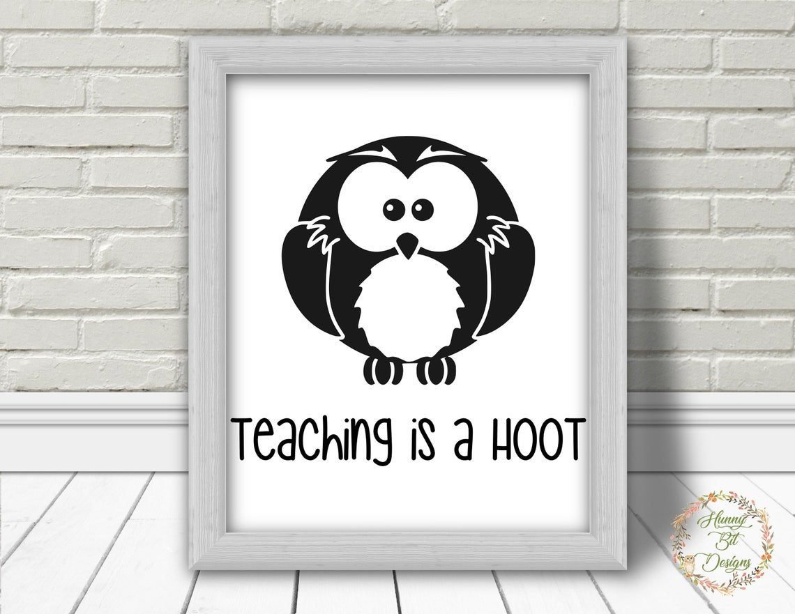 Owl Hoot SVG Teaching is a Hoot SVG School SVG Teacher | Etsy