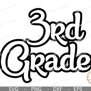 3rd Grade SVG, School SVG, Teacher Shirt, 3rd Grade Shirt, 3rd Grade ...