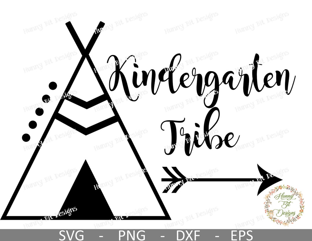 Kindergarten Tribe SVG, Grade Shirt, Teacher Shirt, Girl School Shirt ...