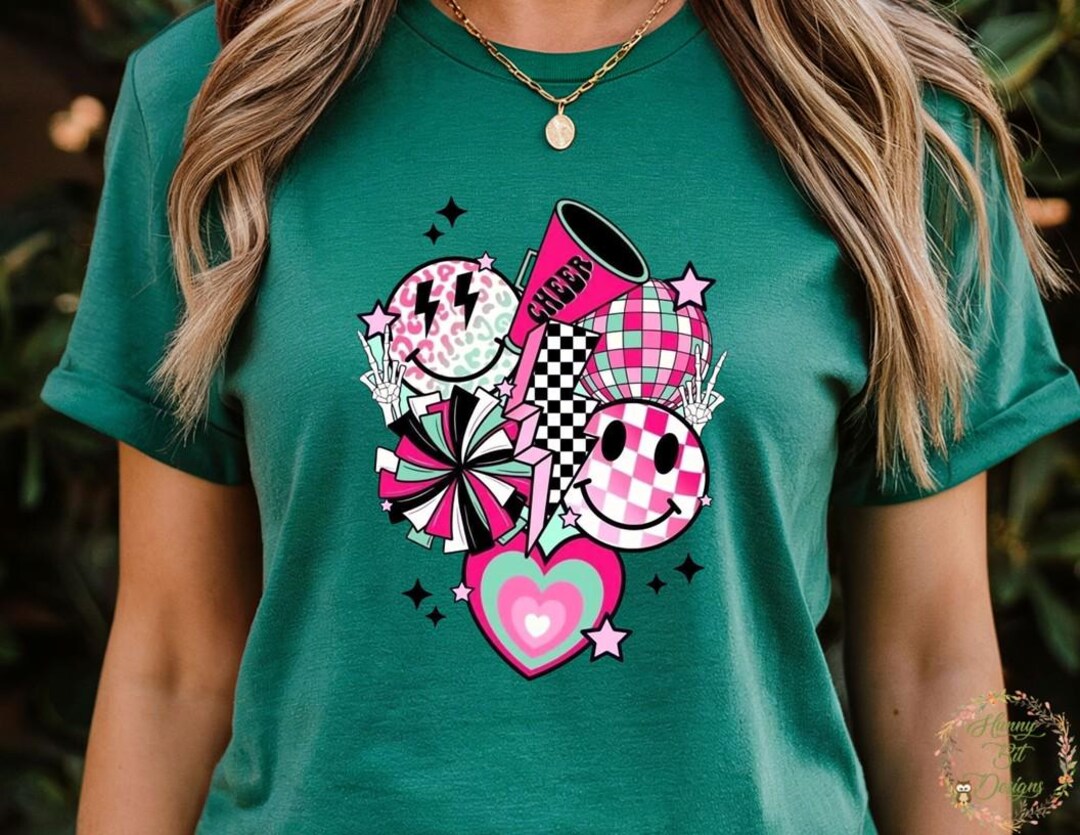 Retro Disco Cheer Design: Smiley Face PNG JPG (digital Download - Etsy UK