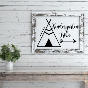 Kindergarten Tribe SVG, Grade Shirt, Teacher Shirt, Girl School Shirt ...