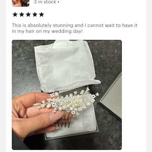 Abigail Comb, Pearl Bridal Hair Comb, Wedding Hair Accessory, Hairpiece ...