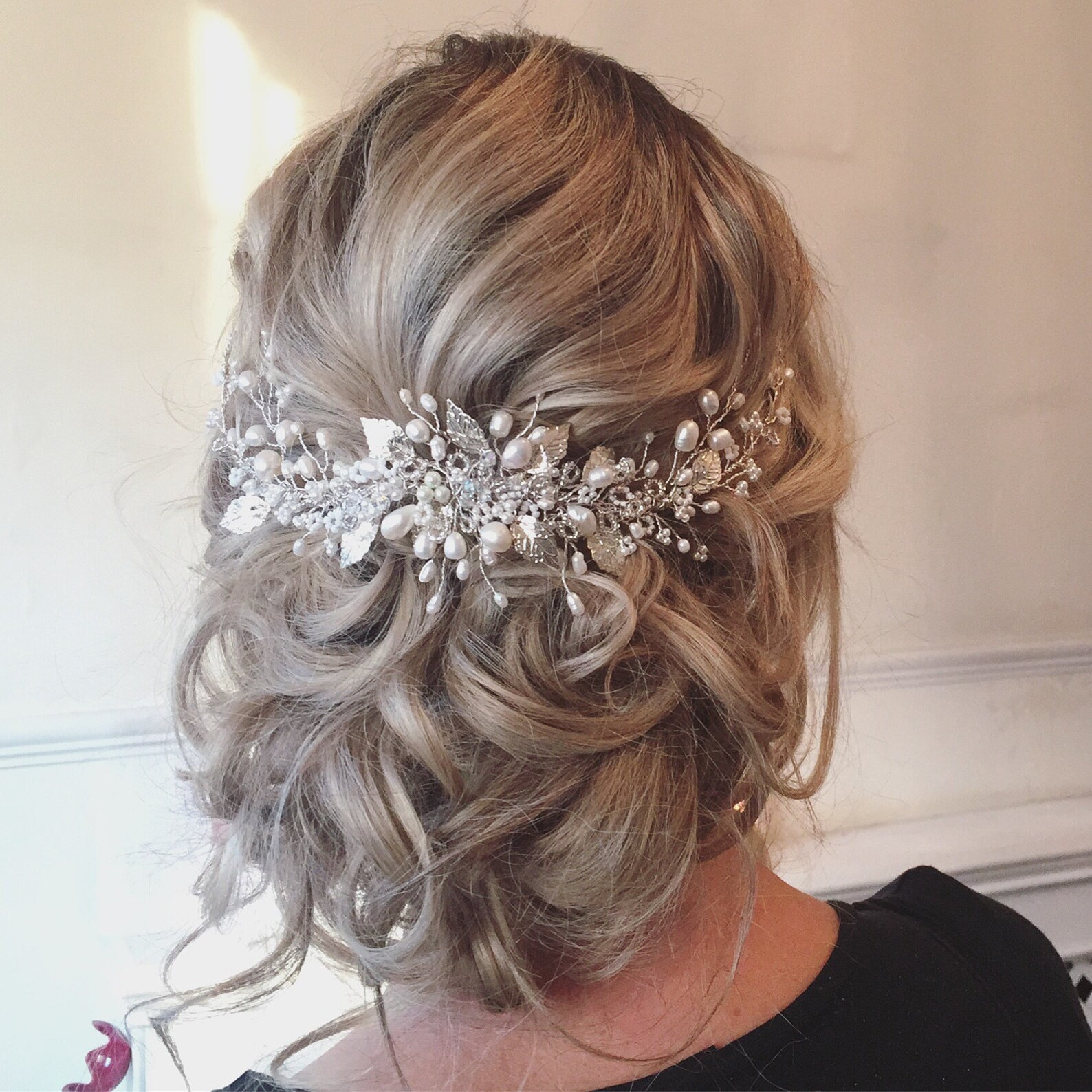 Roseanna Wedding Hairvine Bridal Hair Accessories Tiara - Etsy UK