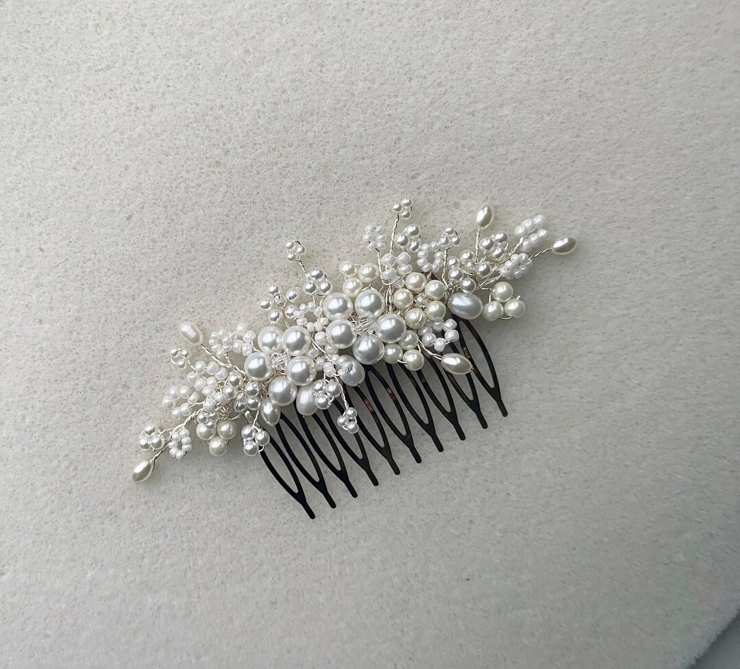 Gwen Comb, Wedding Hair Accessories, Bridal Comb, Pearl Comb, Hairpiece ...
