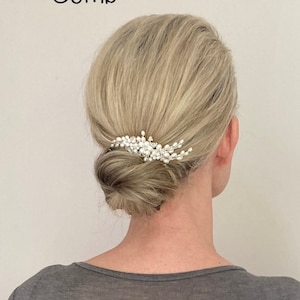 Abigail Comb, Pearl Bridal Hair Comb, Wedding Hair Accessory, Hairpiece ...