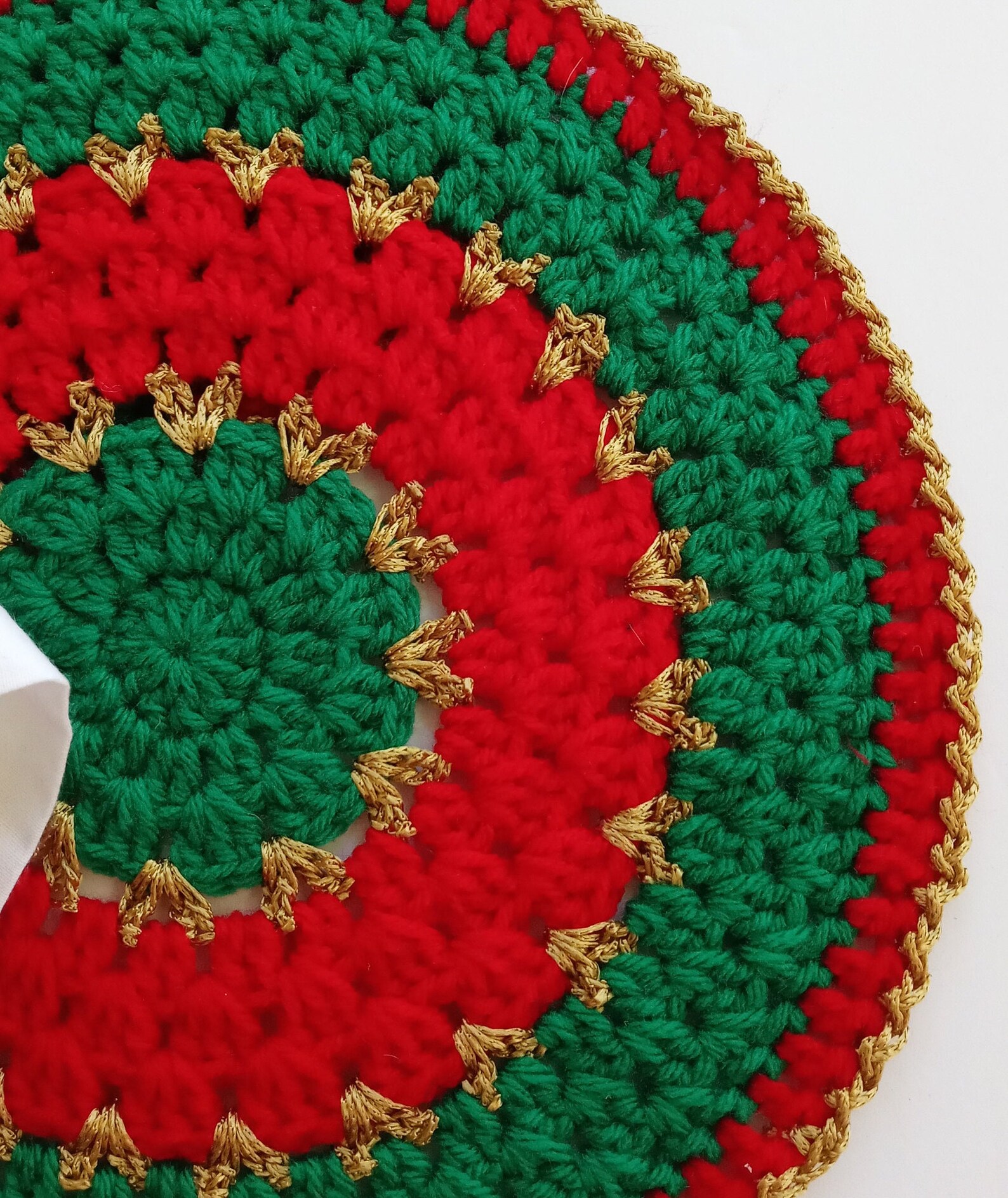 Crochet Doily, Handmade, Christmas Elegance Doily, Festive Décor ...
