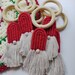 Macrame Santa Napkin Ring: Christmas Holiday Table Decor - Etsy