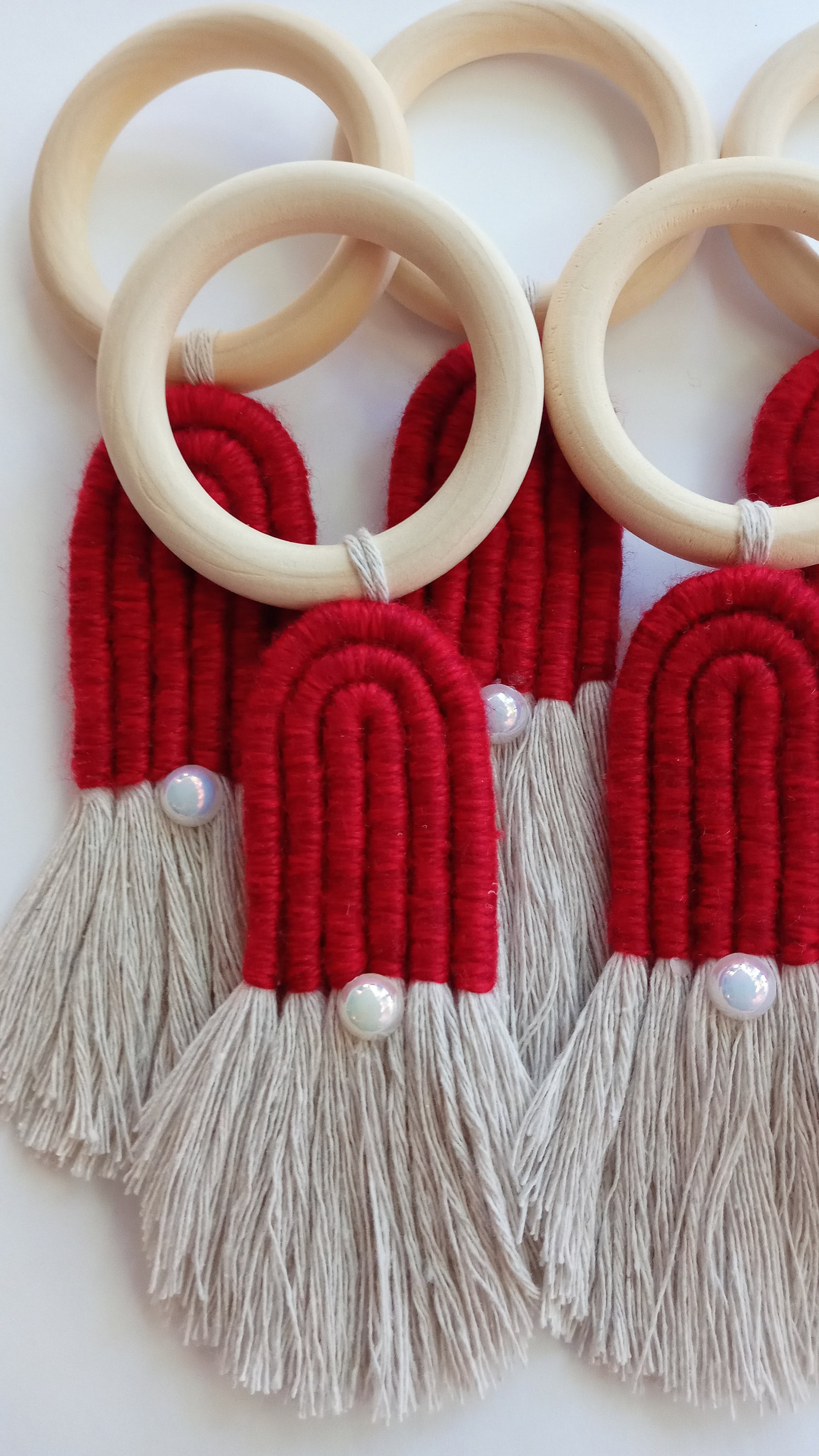 Macrame Santa Napkin Ring: Christmas Holiday Table Decor - Etsy