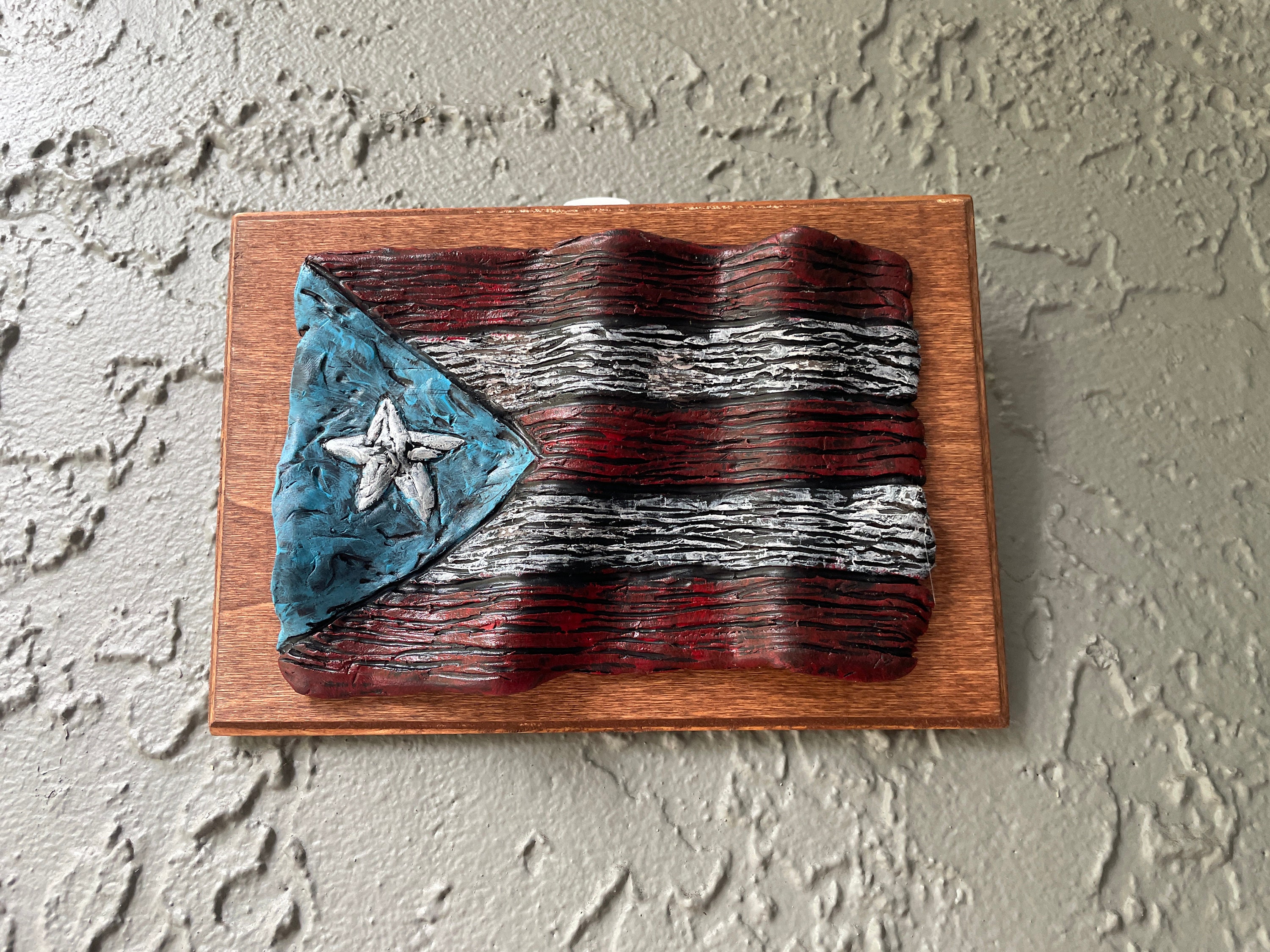 Puerto Rico 3D Flag, Hand Made 2308 - Etsy
