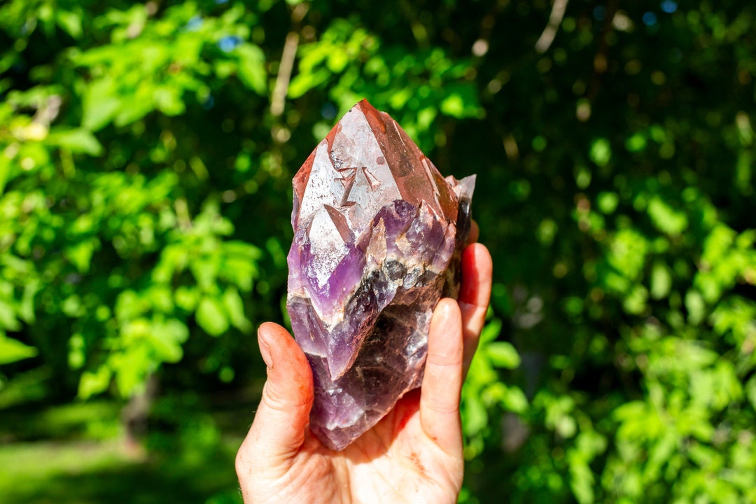 Auralite-23 Crystal (canadian Chevron Amethyst) : 664 Gram Deep Purple ...