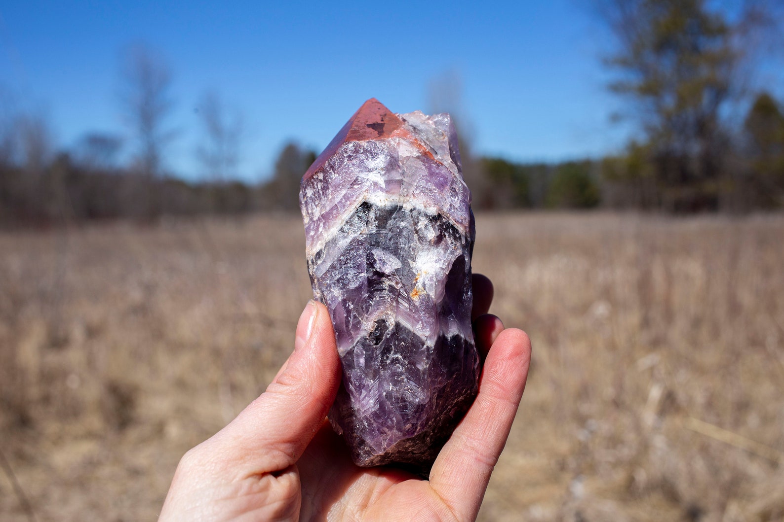 Auralite-23 Crystal (canadian Chevron Amethyst) : 496 Gram Deep Purple ...