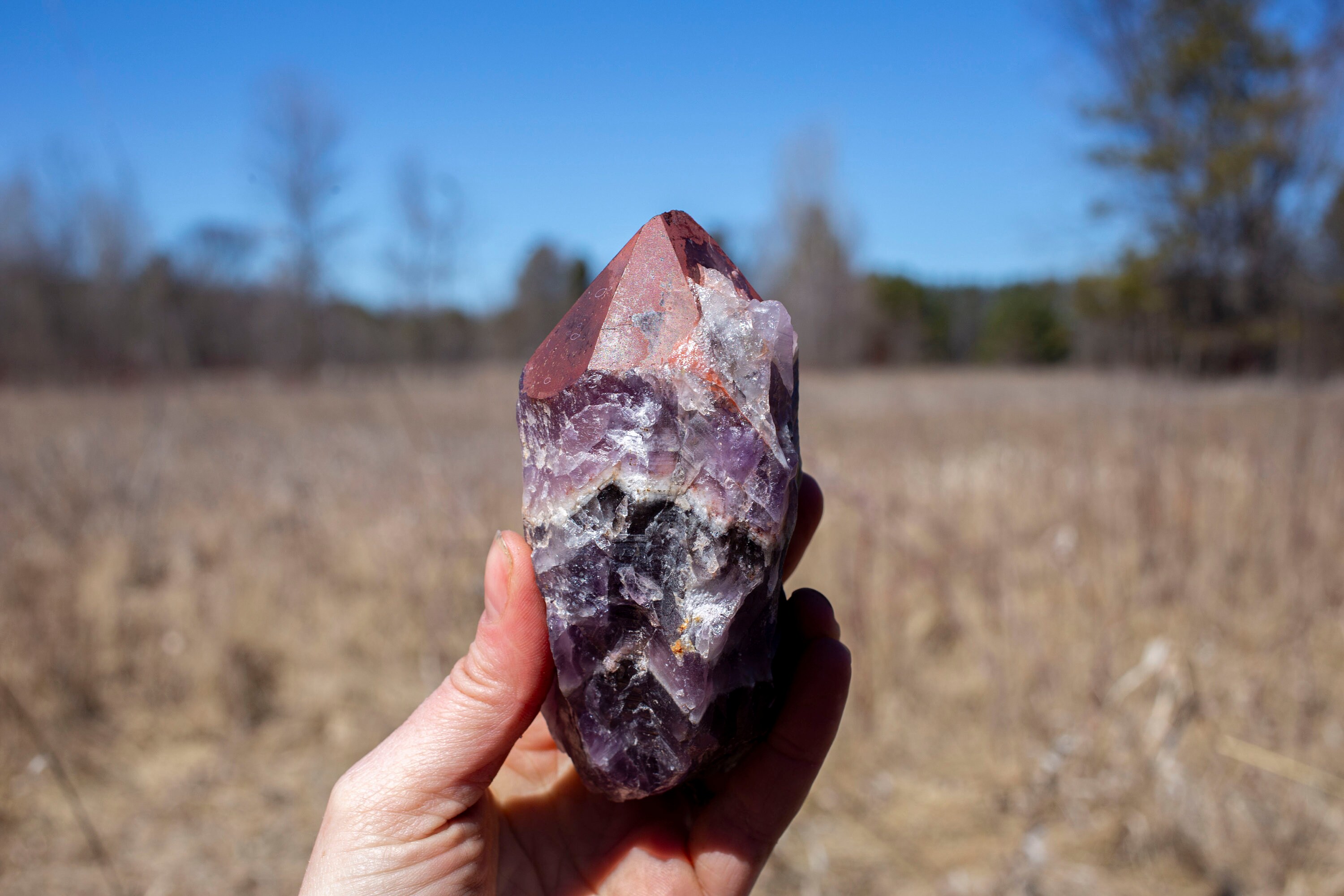Auralite-23 Crystal (canadian Chevron Amethyst) : 496 Gram Deep Purple ...