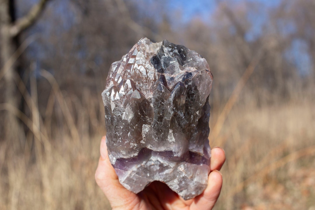 Emerald Auralite-23 Crystal canadian Chevron Amethyst : 678 Gram rare ...