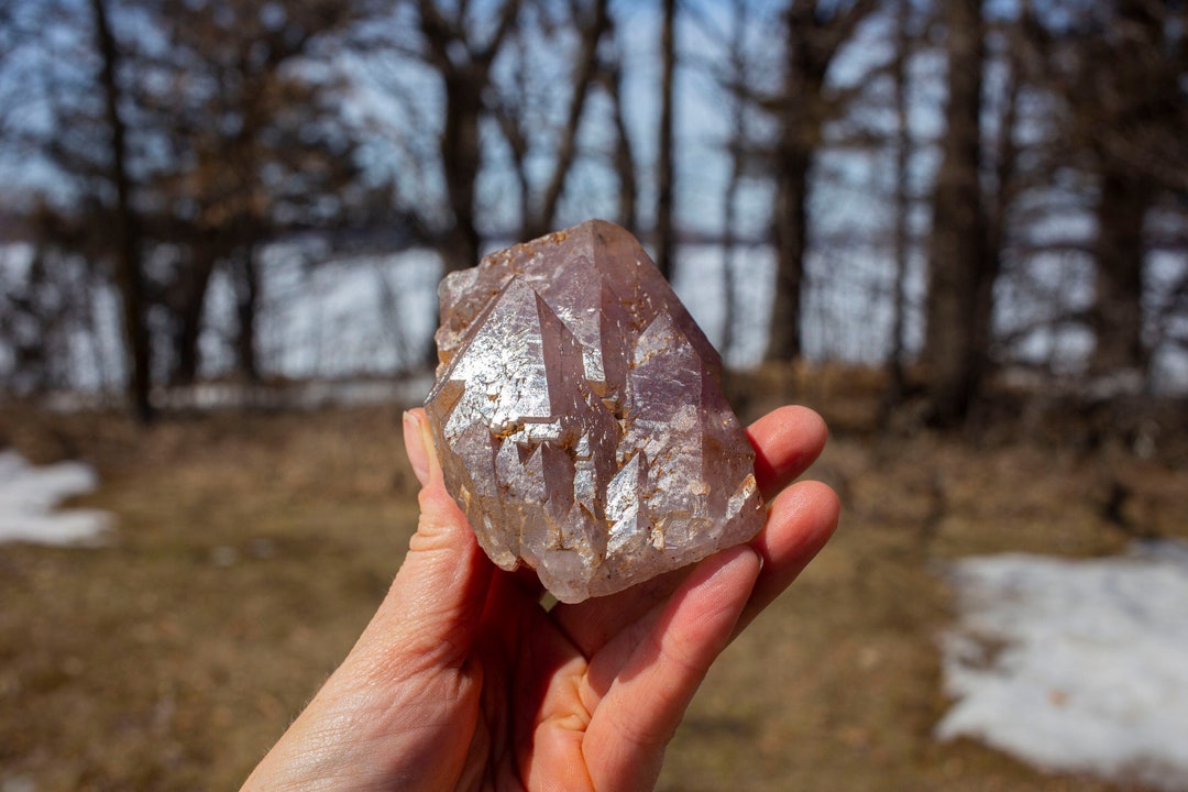 Auralite-23 Crystal canadian Chevron Amethyst : 300 Gram Clear Smoky ...