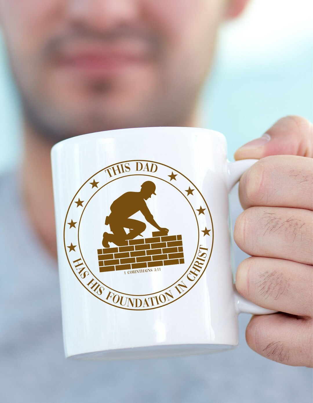 This Dad Has His Foundation in Christ PNG Five Colors, Father's Day ...