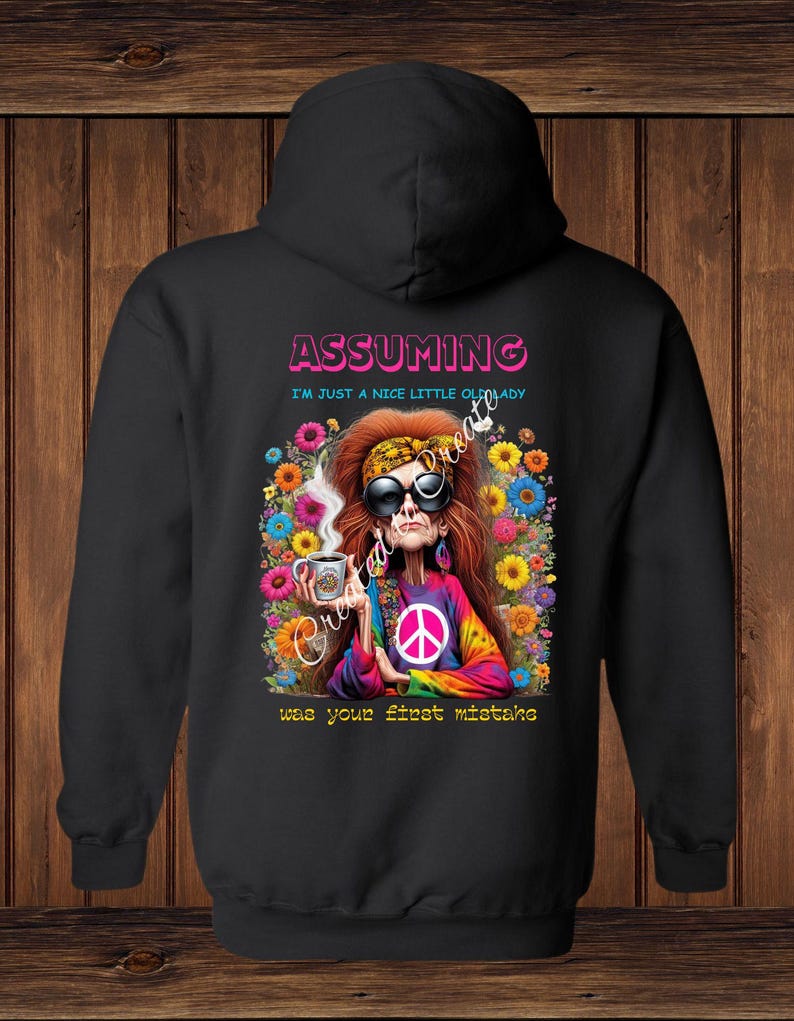 Assuming I'm Just A Nice Little Old Lady Hippie PNG - Etsy