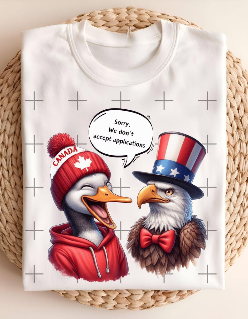 Canada Not Accepting Applications, PNG, Heat Sublimation, T Shirt, T ...