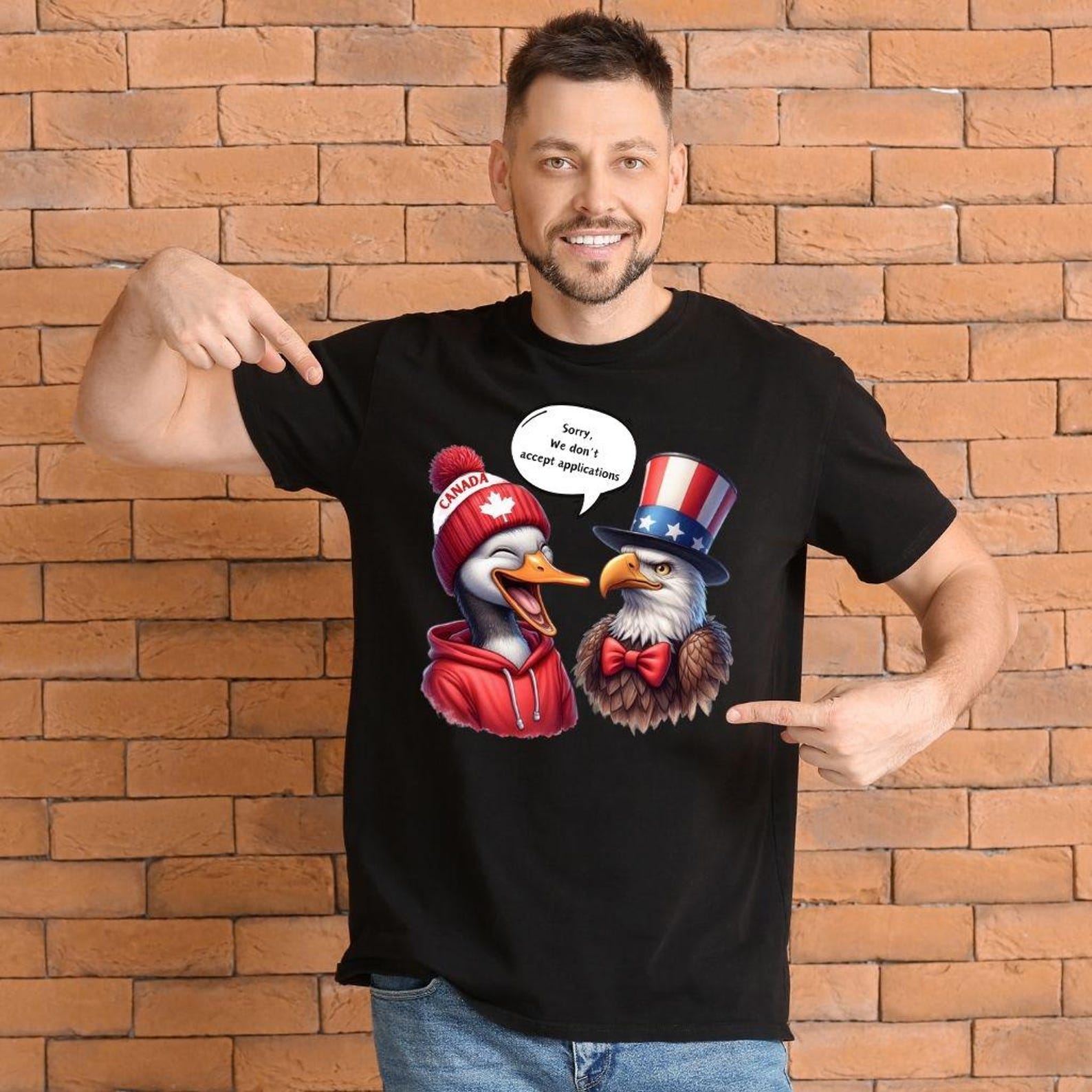 Canada Not Accepting Applications, PNG, Heat Sublimation, T Shirt, T ...