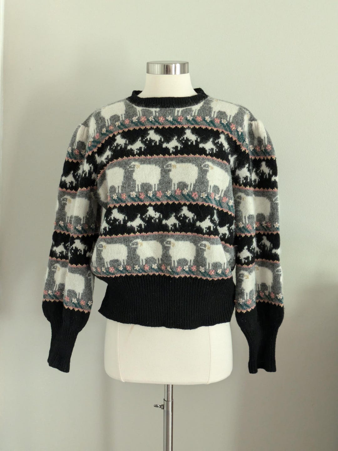 Goth Shepherdess 80s Susan Bristol Wool Pullover Sweater - Etsy