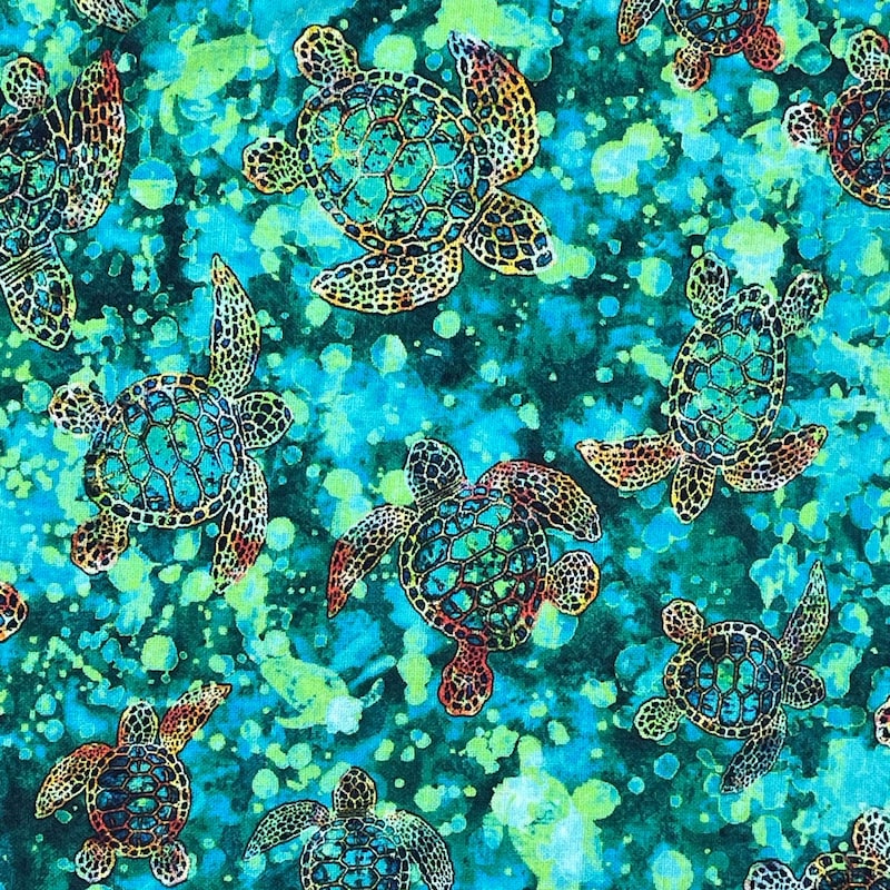 Turtle Fabric - Etsy