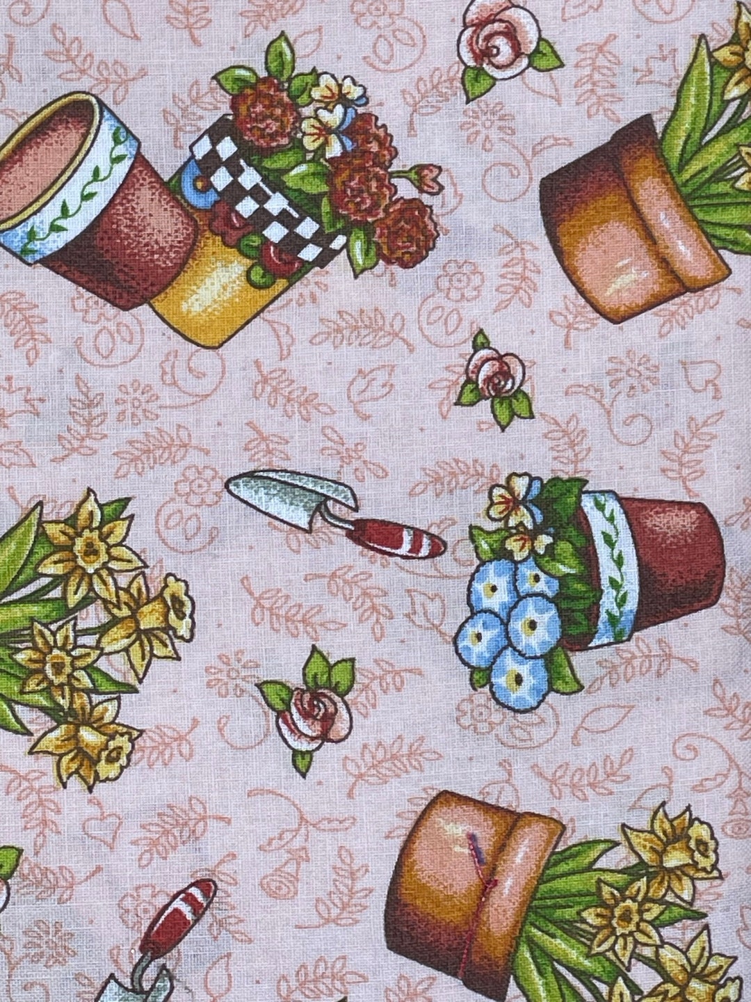 Mary Engelbreit Fabric Spring Themed Out of Print RARE Vintage Sold by ...