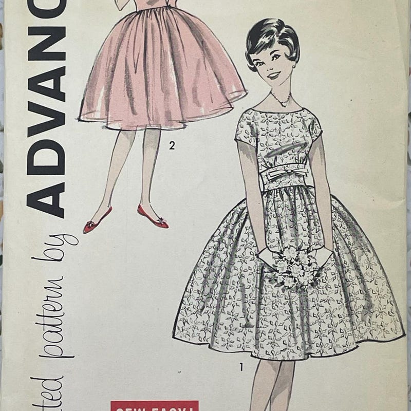 1950s Dress Pattern - Etsy
