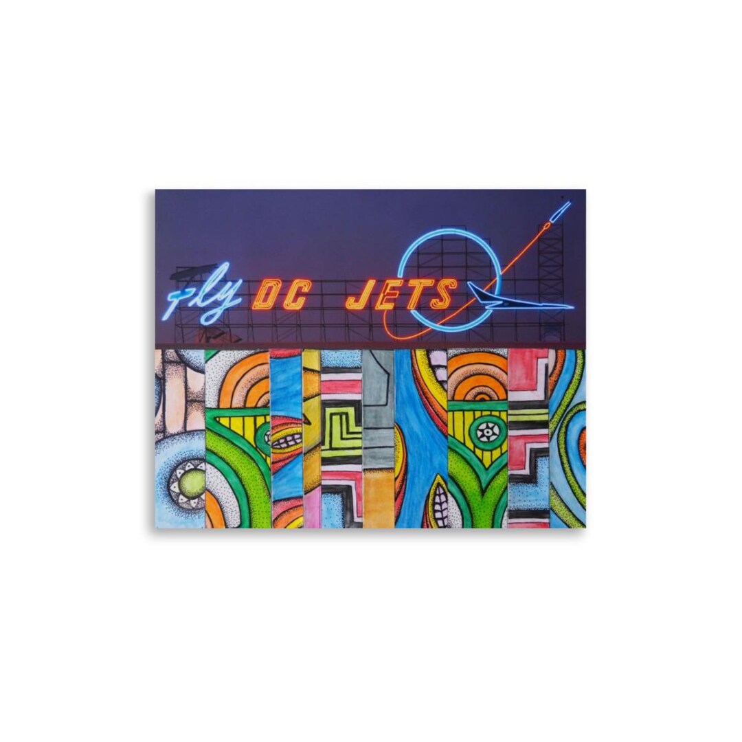 Fly DC Jets Long Beach - Print - Etsy
