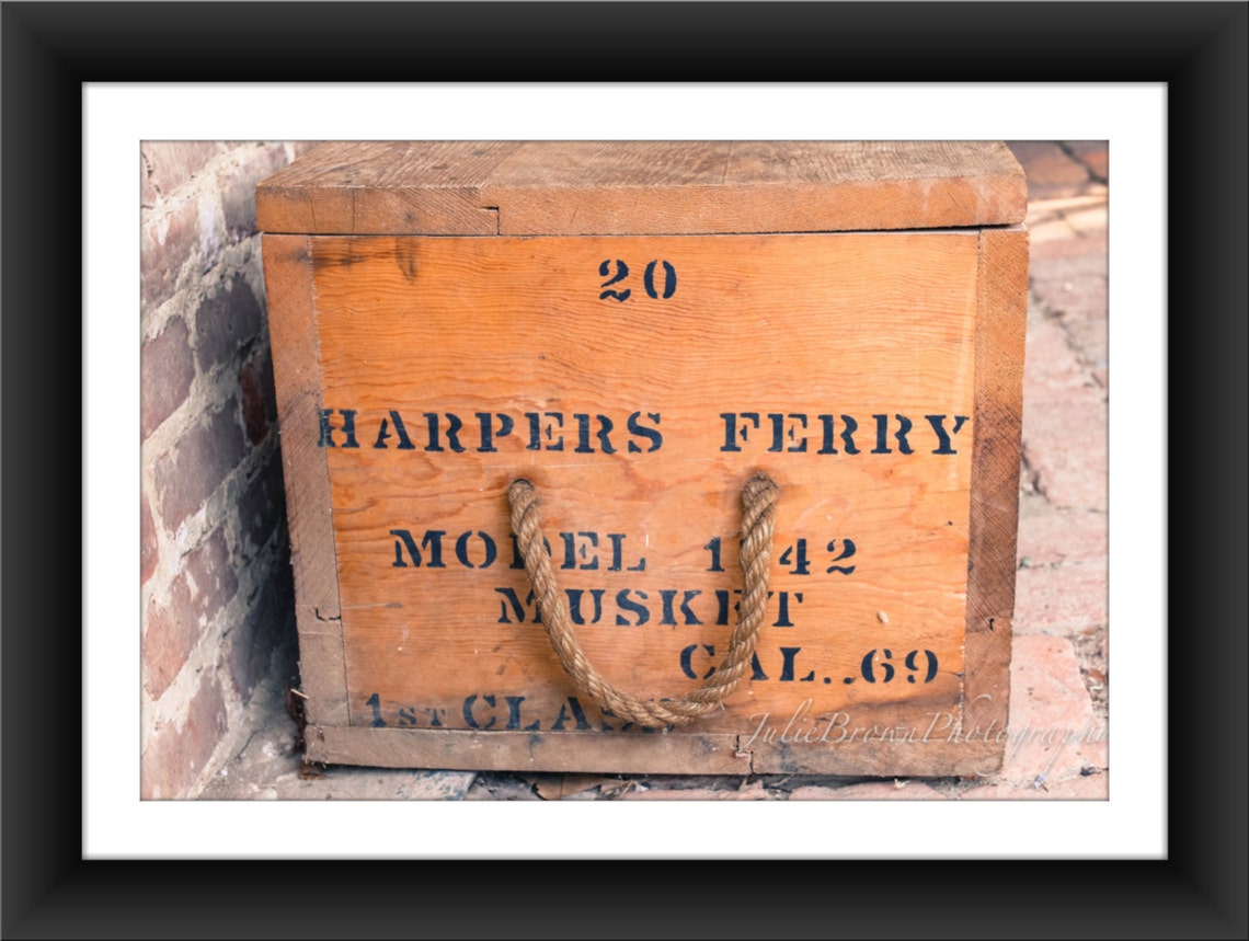 Old Musket Crate Photo Fine Art Photography, Harper's Ferry, Rustic ...