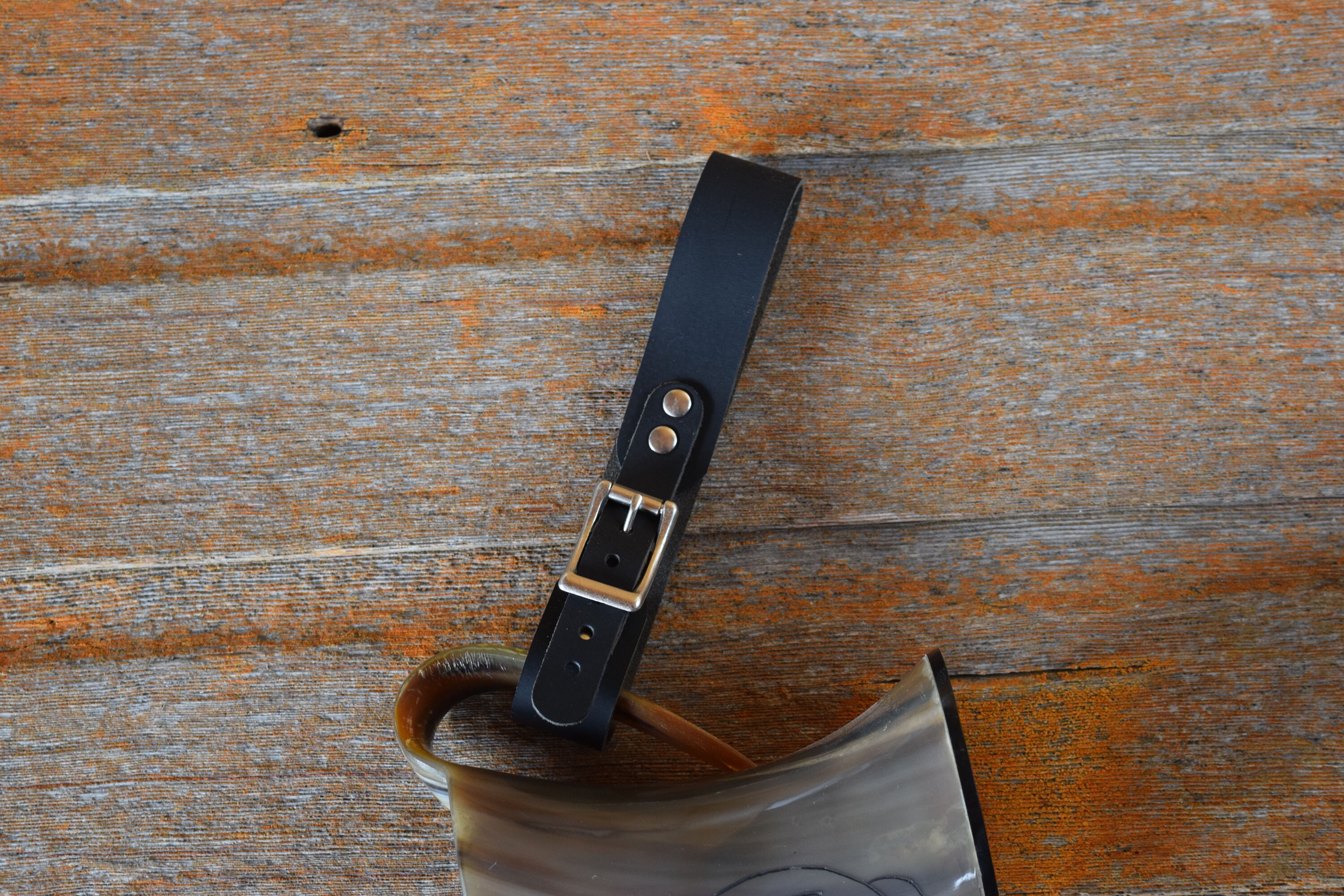 Leather Tankard Strap in Matte Black Leather / Mug Frog | Etsy