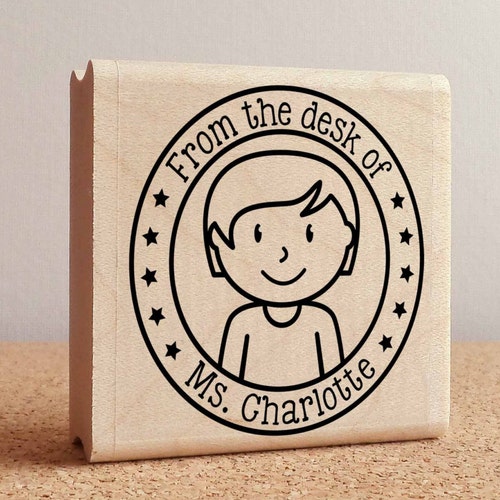 Personalized Teacher Rubber Stamp Custom Teacher Stamp - Etsy
