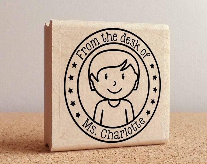 Personalized Teacher Rubber Stamp, Custom Teacher Stamp Choose ...