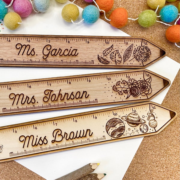 Teacher Ruler Sign - Etsy