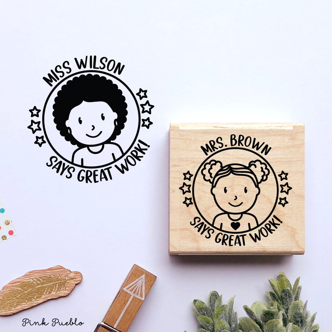 Personalized Teacher Rubber Stamp | Custom Classroom Design With ...