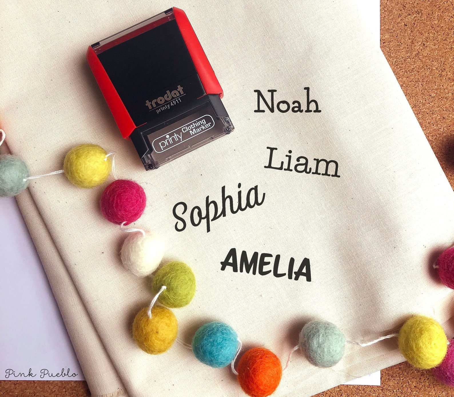 Self Inking Clothing Stamp | Personalized Fabric Marker With Name ...