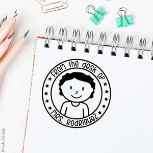 Personalized Teacher Rubber Stamp | Custom Appreciation Gift With Name ...