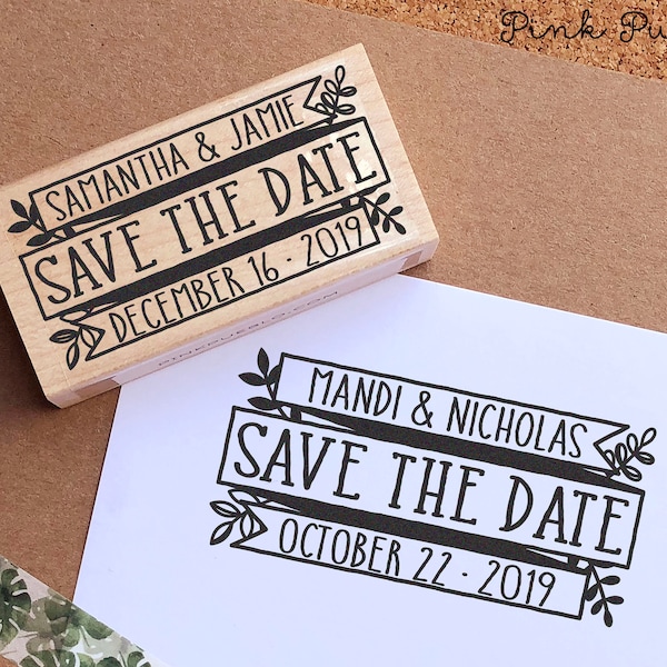 Save the Date Stamp - Etsy
