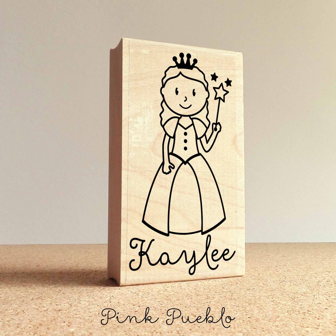 Personalized Princess Stamp | Custom Design for Kids | Birthday or Back ...