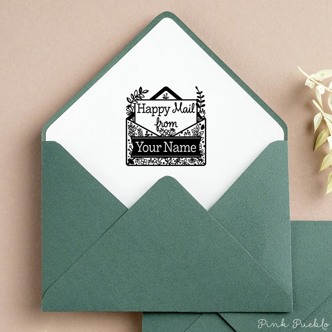 Personalized Mailing Rubber Stamp | Custom Design for Shipping ...