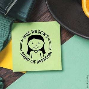 Personalized Teacher Rubber Stamp | Custom Approval Design for ...