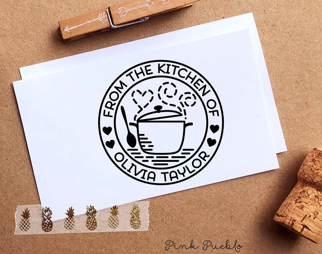 From the Kitchen of Rubber Stamp | Personalized Baking Gift Design - Etsy