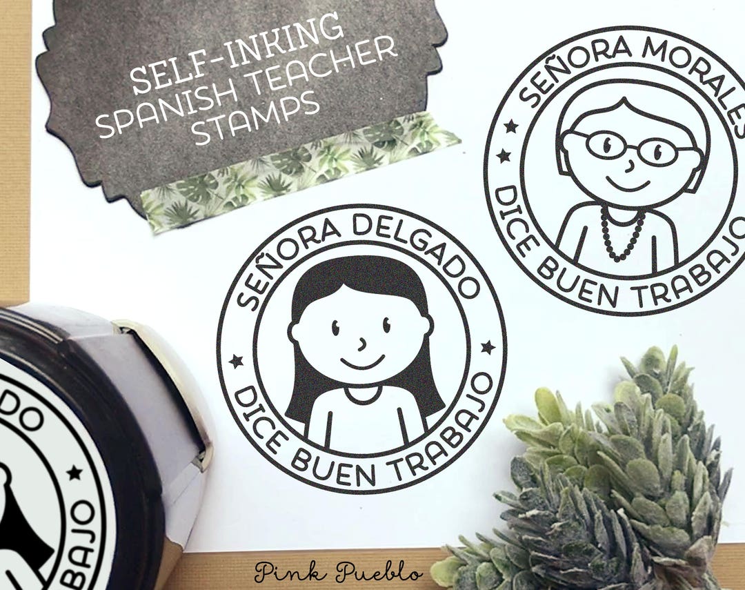 Self Inking Spanish Teacher Stamp | Personalized Classroom Design With ...