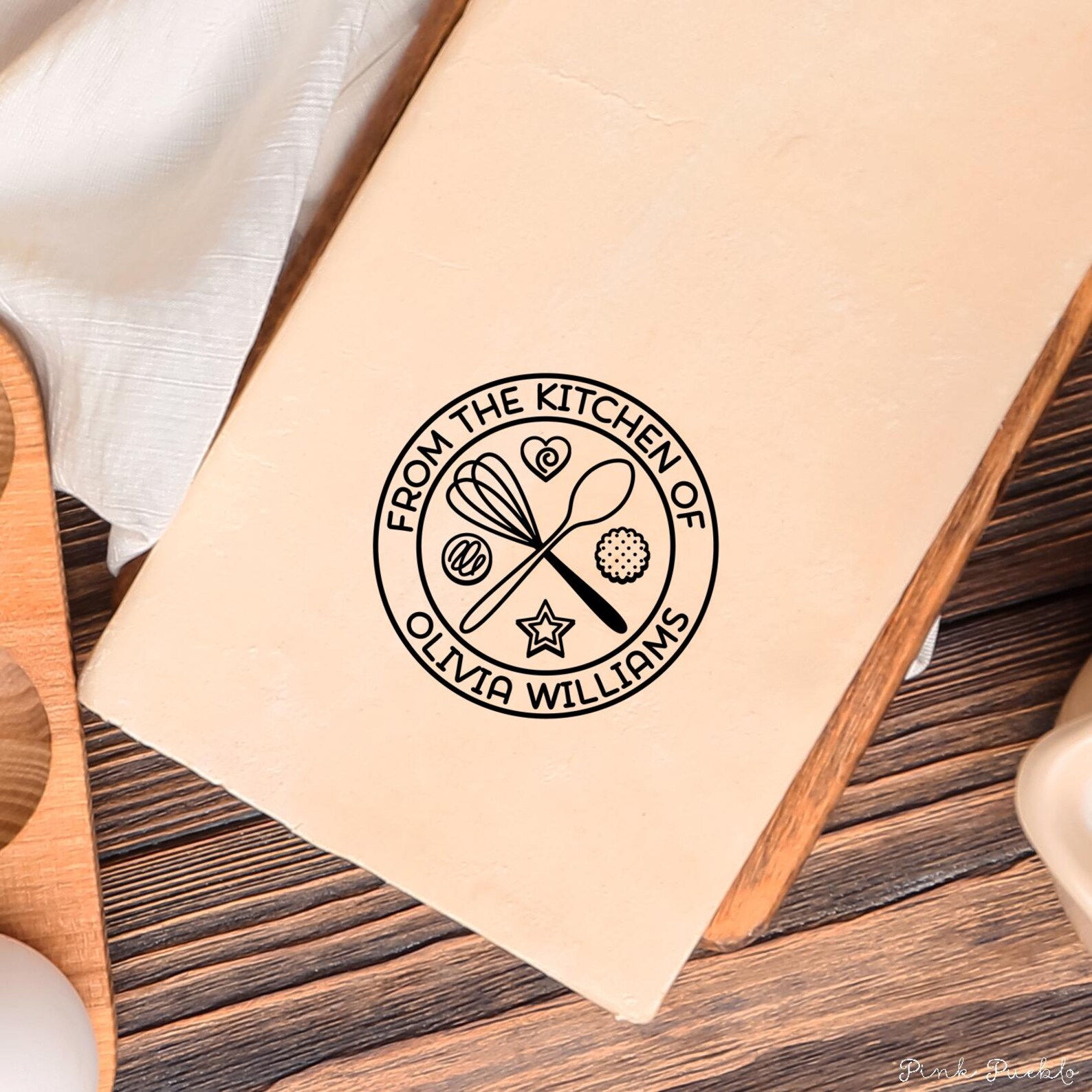 Personalized From the Kitchen of Rubber Stamp | Custom Baking Design ...