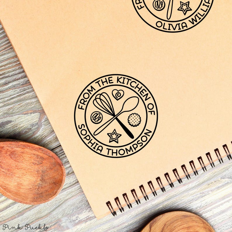 Personalized From the Kitchen of Rubber Stamp | Custom Baking Design ...