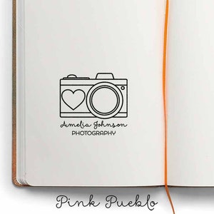 Personalized Custom Photography Rubber Stamp With Camera, Custom ...