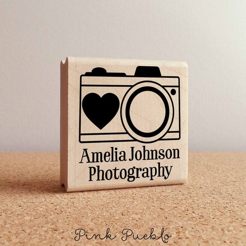 Camera Mini Stamp With Mint Rubber - Etsy